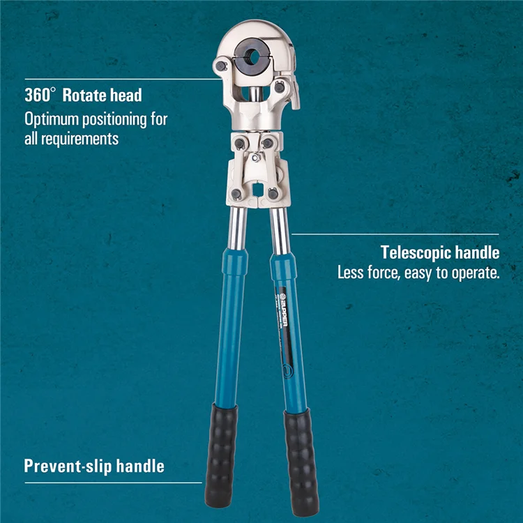 ZUPPER JT-1632 Hand Crimping Tool for Manual Pipe Pressing