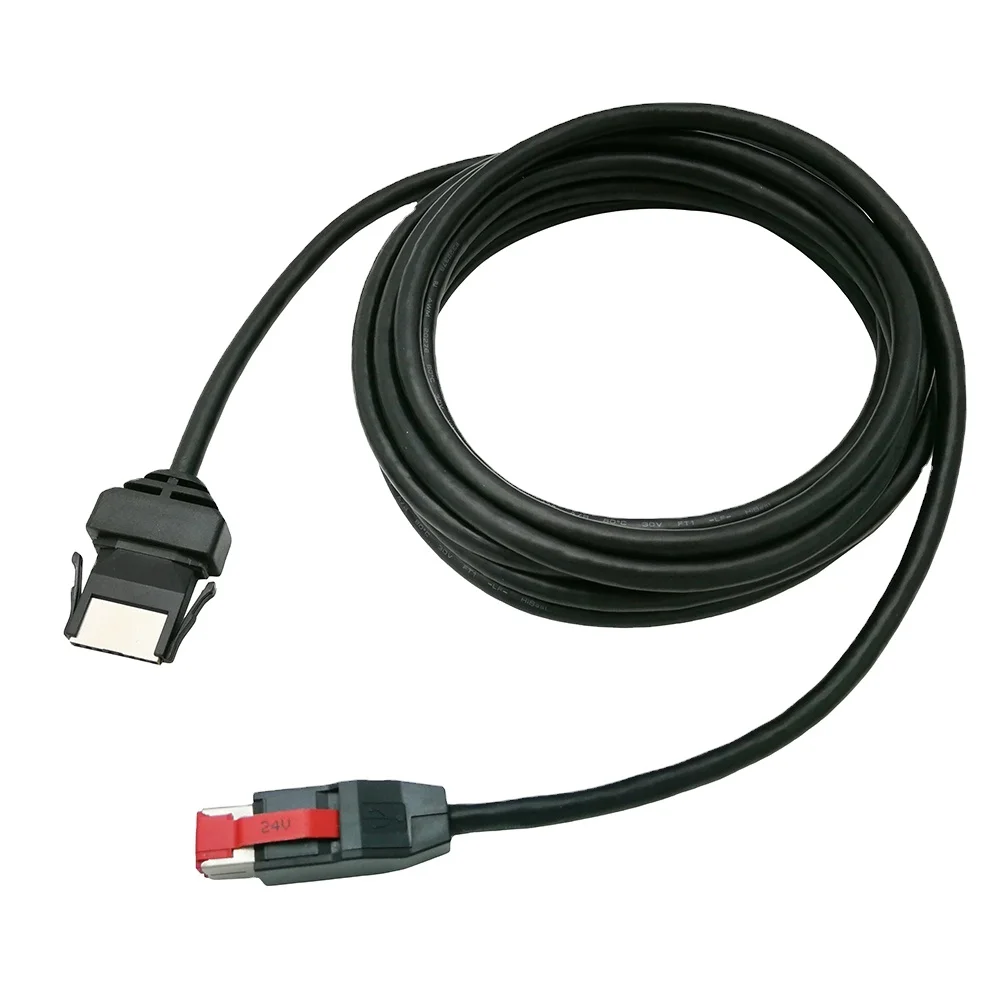 (SDL) 2x4 1x8 LATCH-N-LOCK 12V 24V Powered USB Cable for POS