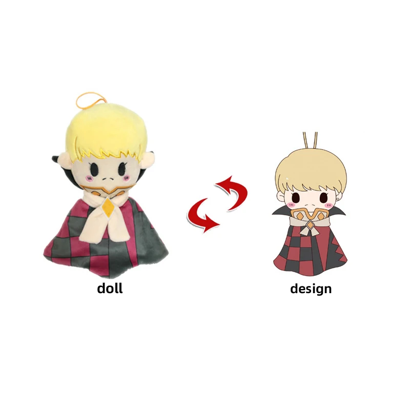 Design Your Own Doll 3D Face Plush Doll China Custom