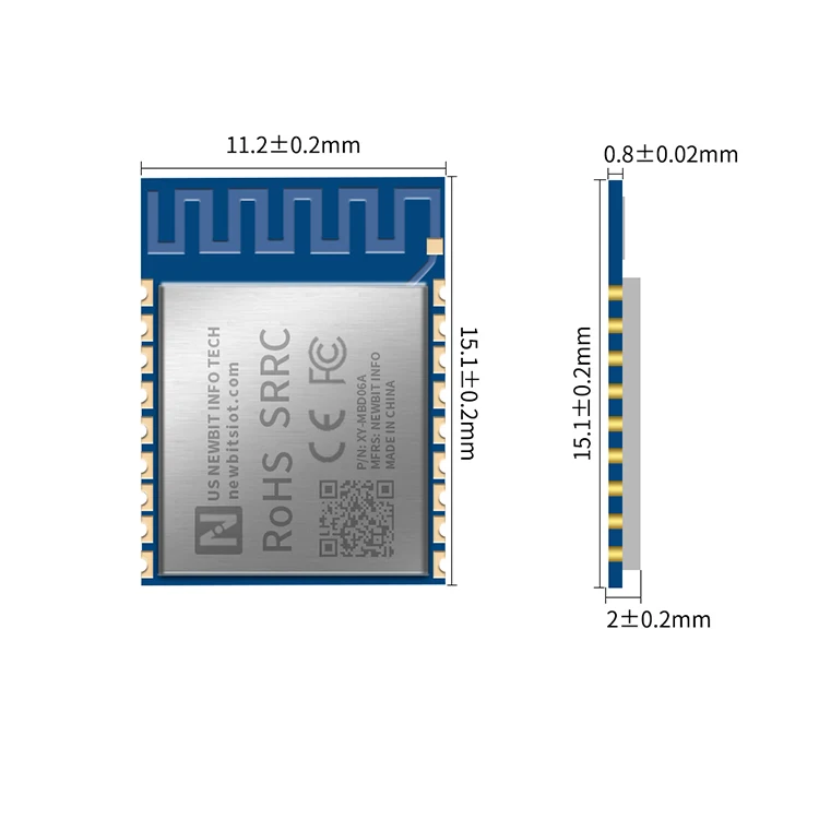 Dual Mode Bluetooth Module Yc1051 Wireless Communication High Speed ...