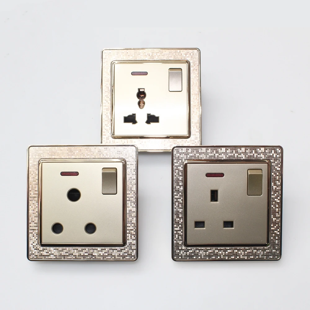 Safe and Reliable Dual AC Plugs Outlet - Euro/britain Type G