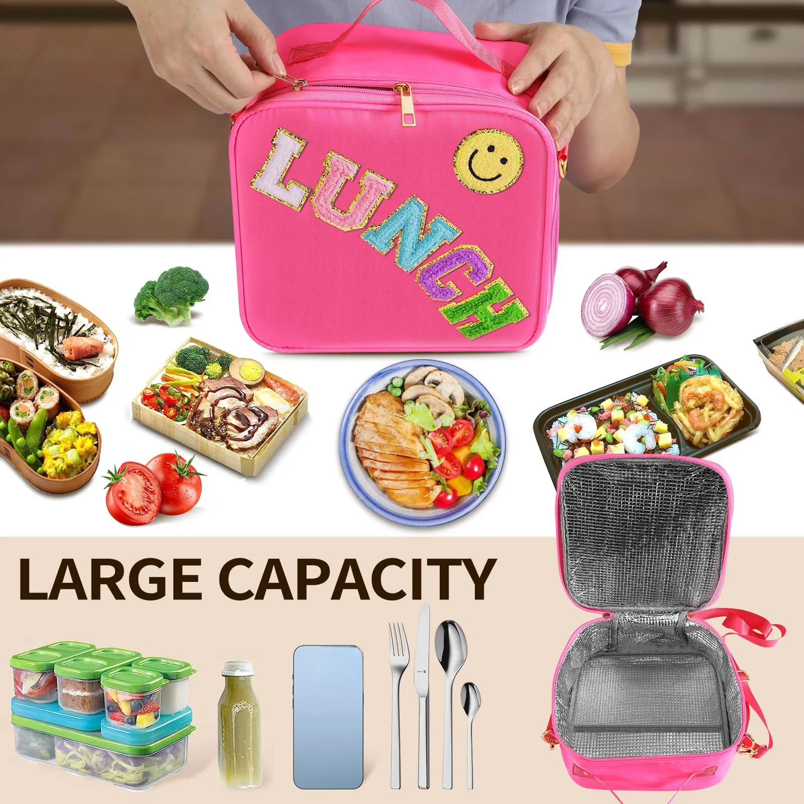 Kids Lunch Box Soft Bag Fruit Food Fresh-keeping Lunch Box Mini ...