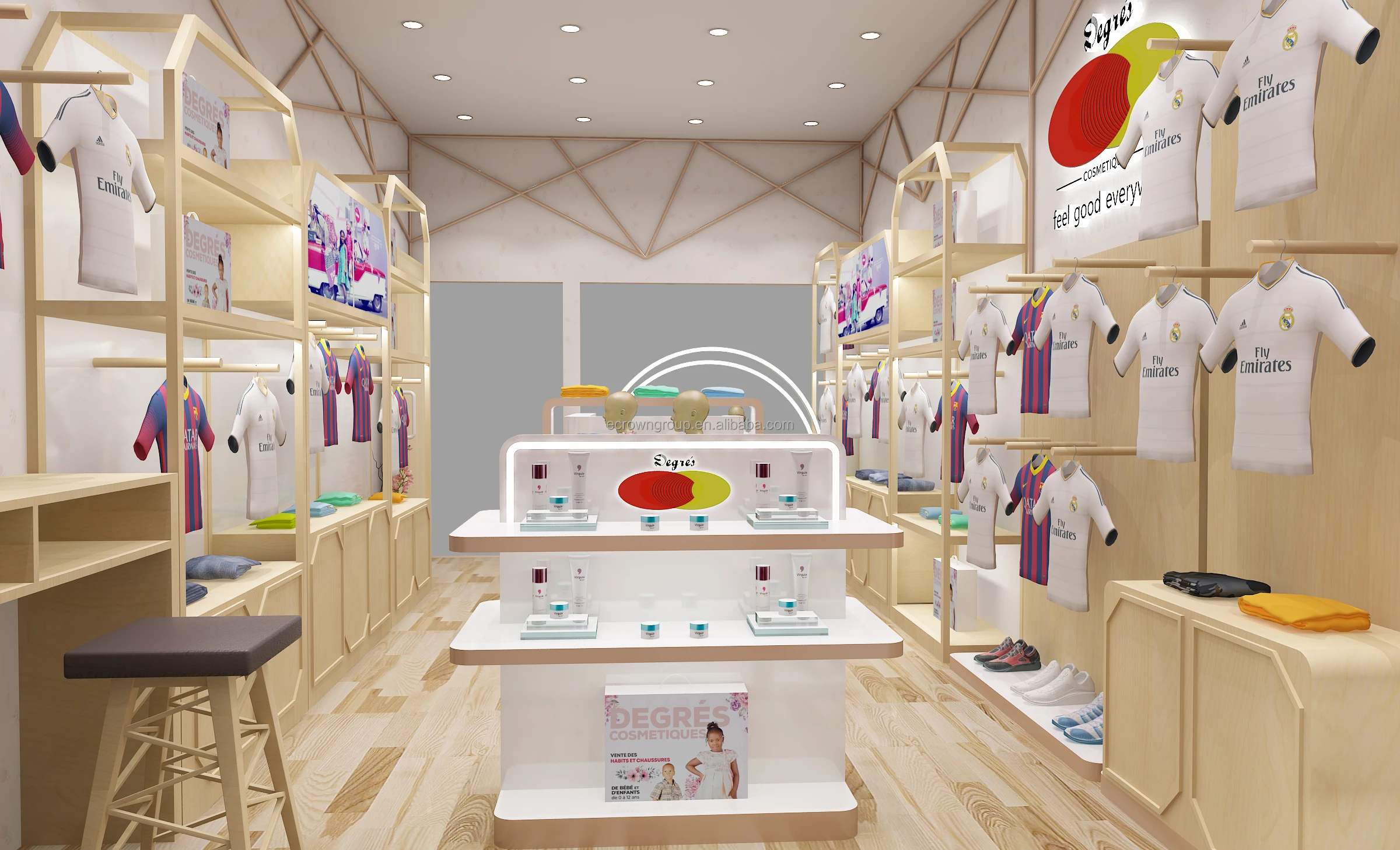 Oem Mdf Kiosk Underwear Garment Display Showcase Good Beauty Store ...