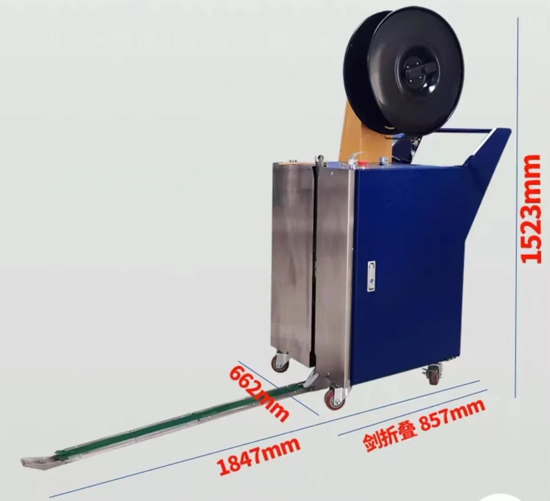 Fully Mobile Semi Automatic Pallet Strapping Packaging Machine Price ...