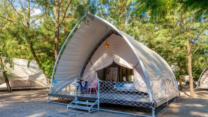 F45 Sailing Tent Couples Outdoor Camping Tent Canvas Safari Tent For ...