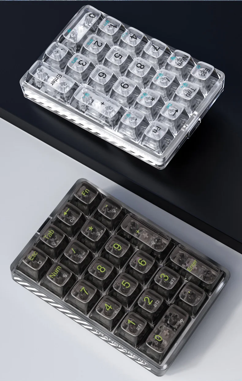 Aula F21 Mini Digital Hotswappable Mechanical Keyboard 21 Key Bt/wired ...