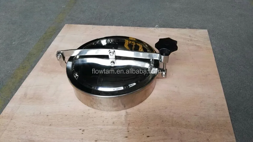 Stainless Steel Pressure Type Tank Hatch Cover - Escotilla De Tanque