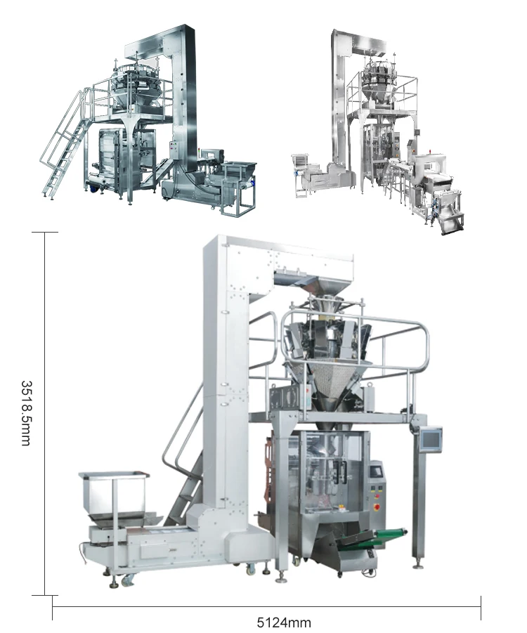 Multifunction Pringles Potato Chips Packaging Machines Pellet Snack ...