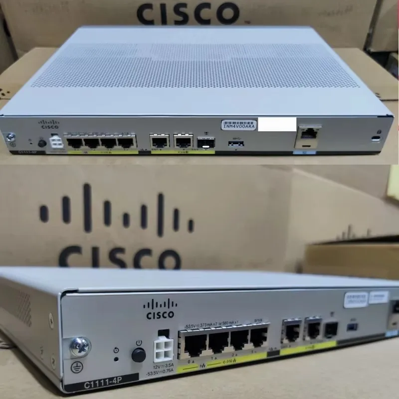 C1111-4P Cisco Enterprise Router ISR1100 4 Ports Dual GE WAN Ethernet ...