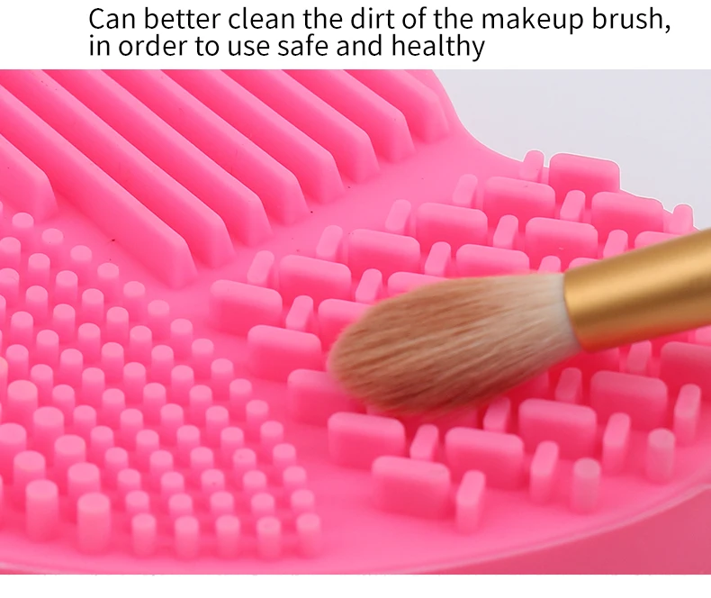 New Design Reusable Heart Shape Silicone Beauty Makeup Brush Cleaner Eyelash Brush Cleaner - Buy ...