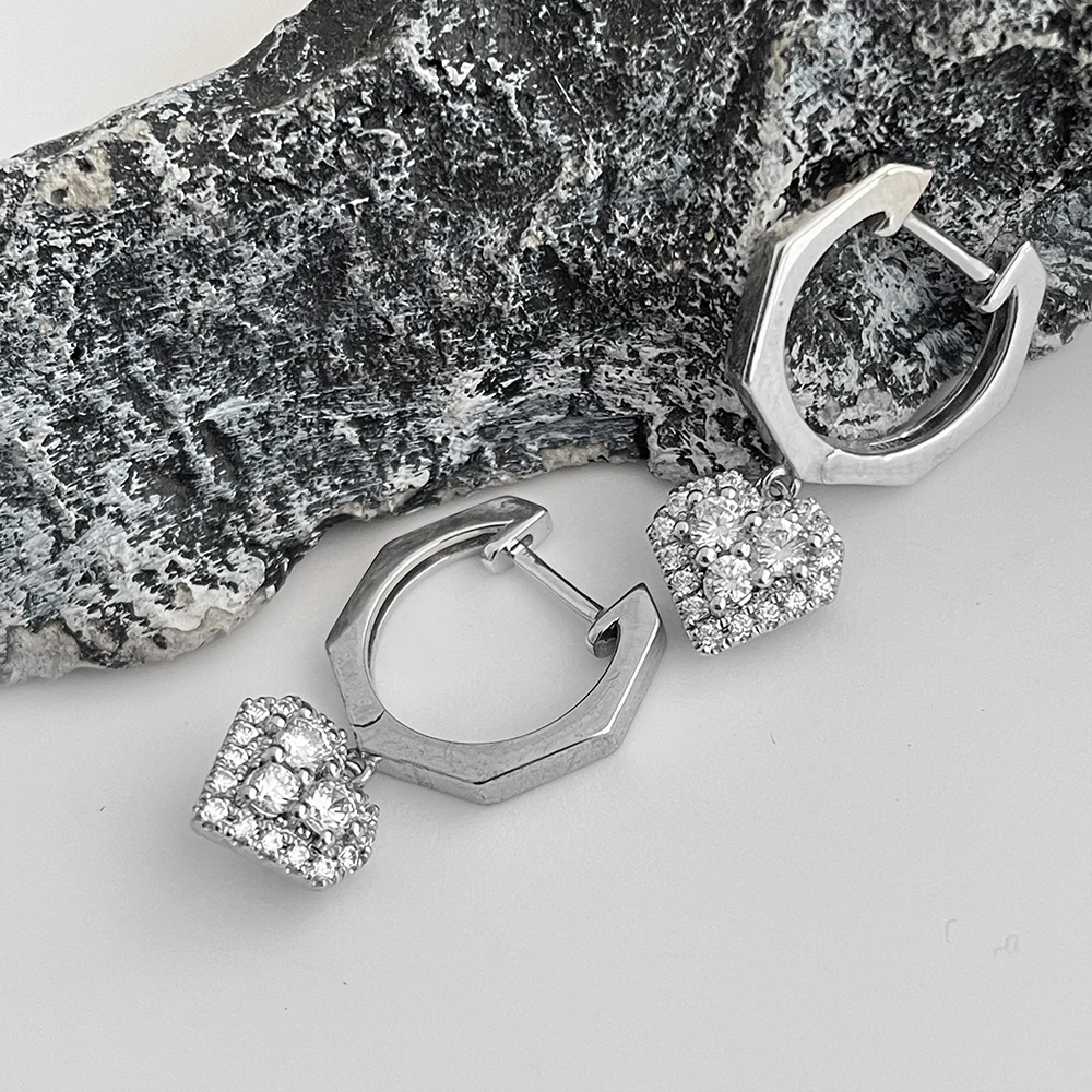 Fine Heart Wedding Ring Earring Fashion Jewelry Set Custom Engagement ...