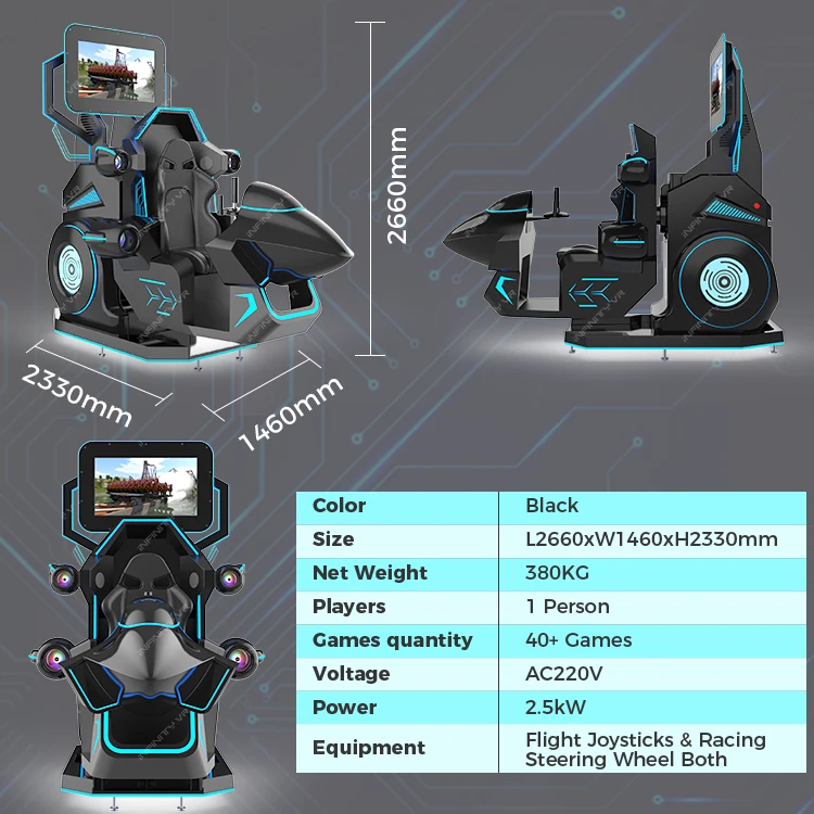 2025 New VR Flight Simulator Thunder Fighter Jet Simulator Virtual ...