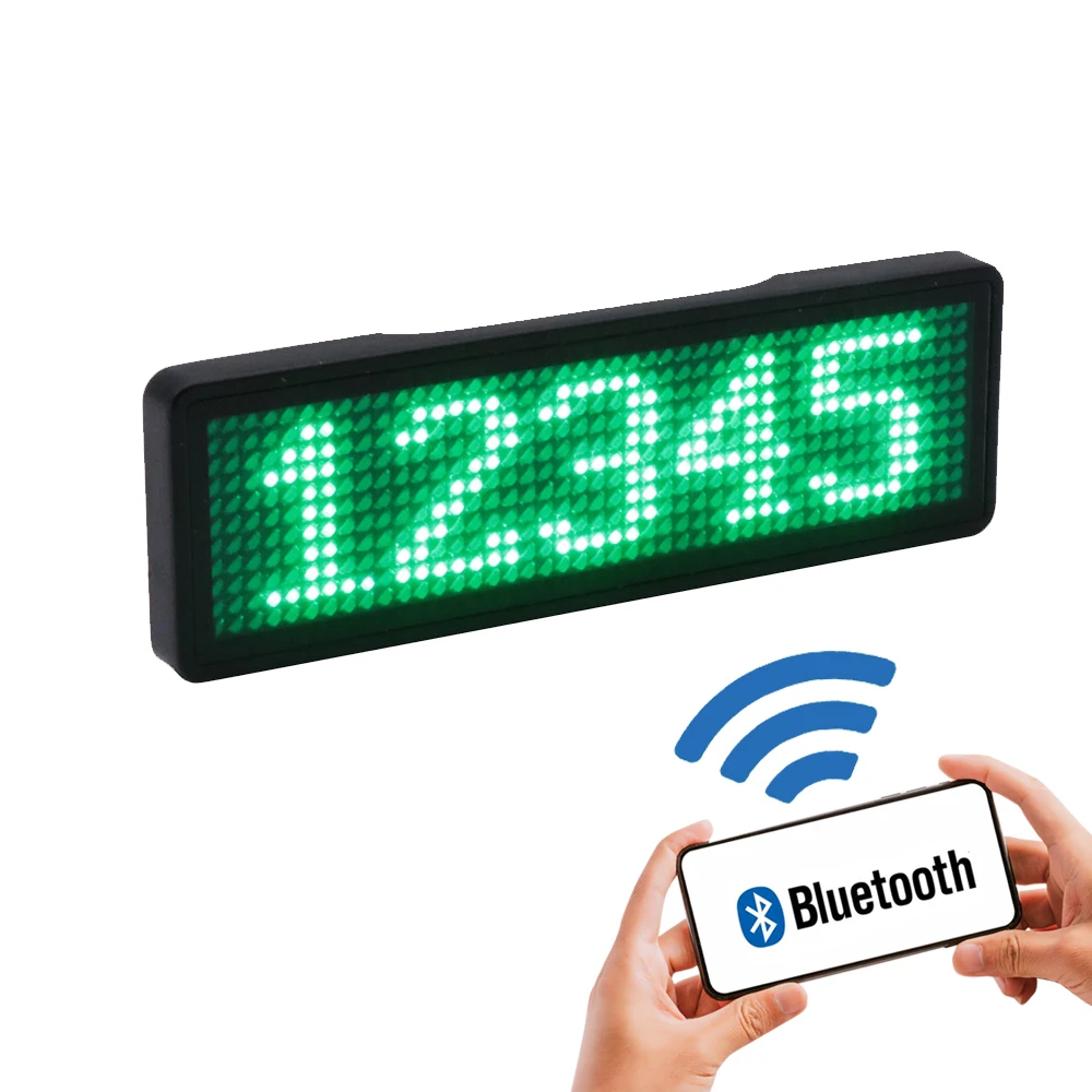 New Bluetooth Programmable Mini Led Display Rechargeable Indoor Outdoor ...