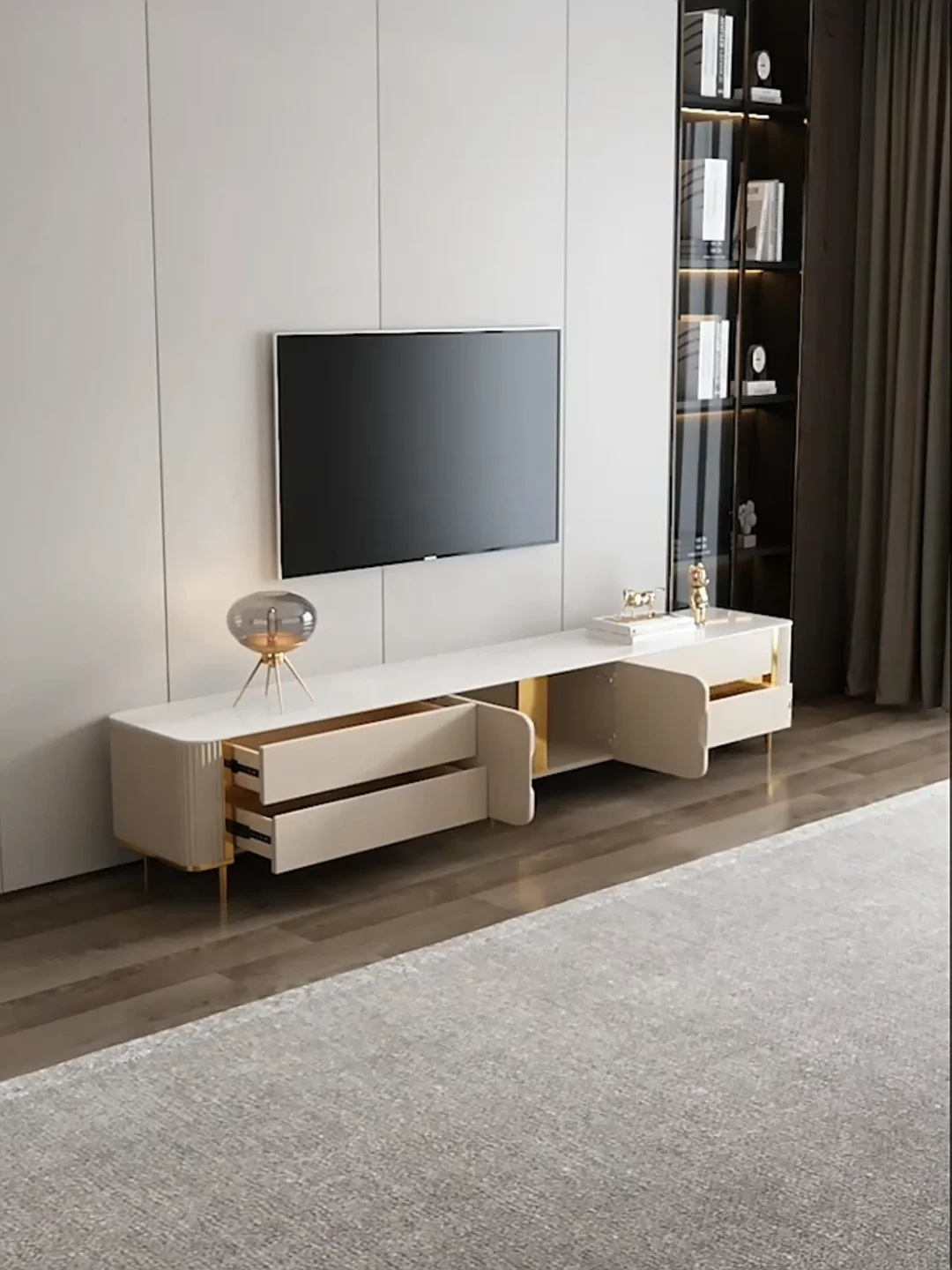 Modern Customized Hotel Tv Stand Home Furniture Tv Cabinet And Coffee ...