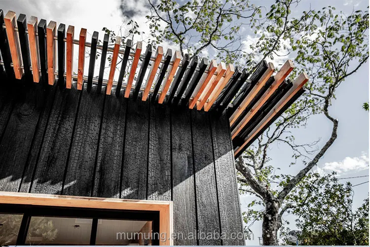 MUMU Design Carbonized Burnt Charcoal Wood Cladding Panels