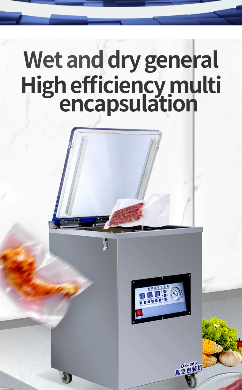 Commercial Chicken Fish Sausage Vacuum Sealer Packing Machine