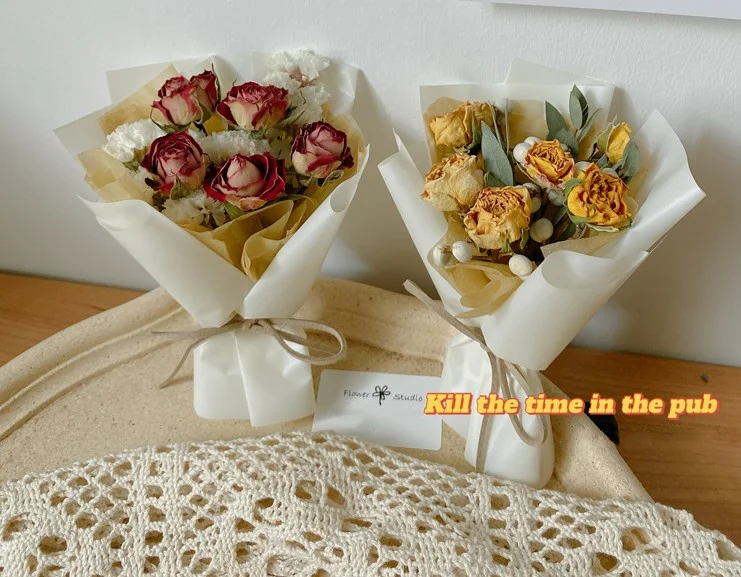 O-062 Dried Flowers Real Natural Dried Flower Bouquet Mini Boho Dry ...