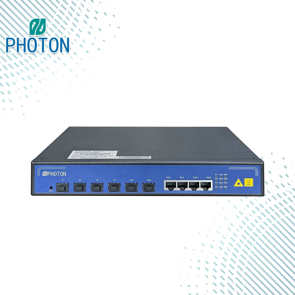 OLT EPON 4 Ports FTTH Fiber Optic Layer2 10g Compatible ZTE/VSOL ONU