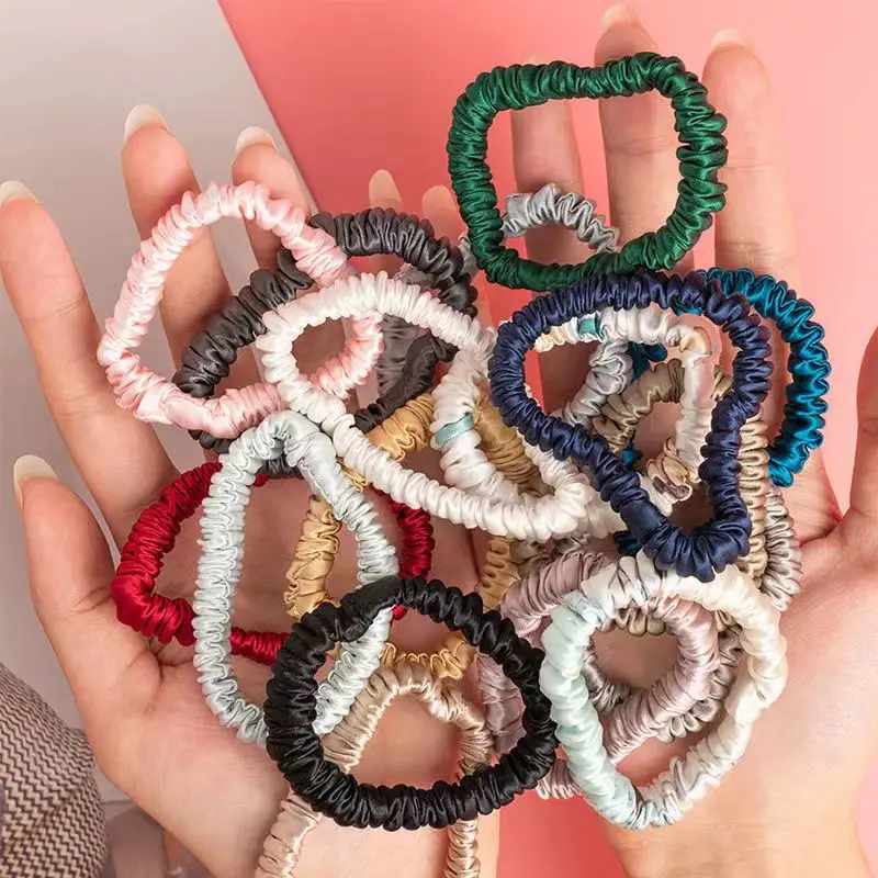 Custom Wholesale Silk Scrunchie Fashion Decoration Scrunchie Can Be ...