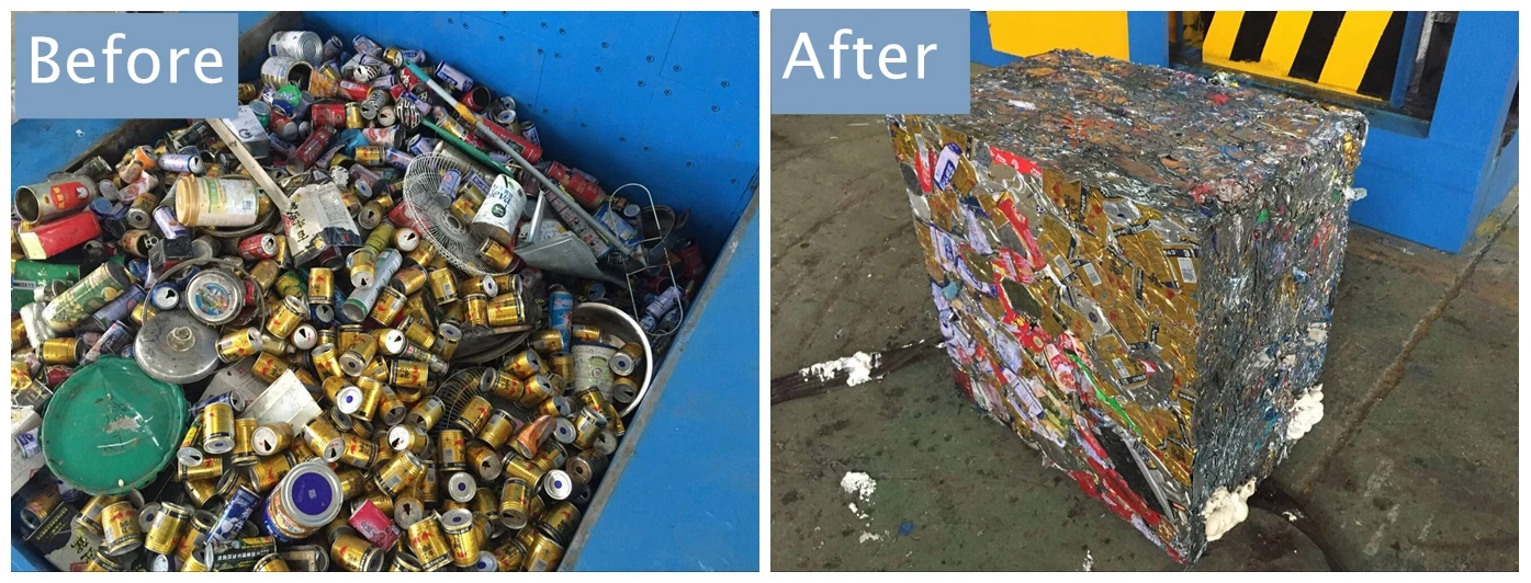 Ubc,Tin And Aluminum Cans Baler,Automatic Compactor Baling Press ...