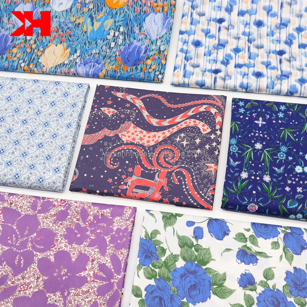 Kahn Free Sample 100% Cotton Tana Lawn Liberty London Custom Fabric ...