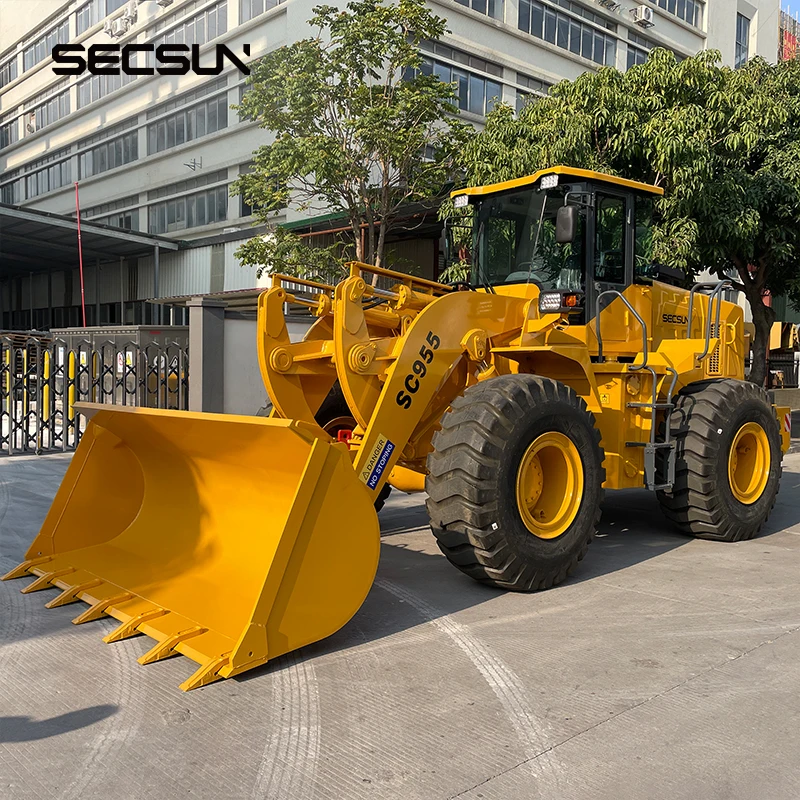 Secsun 1 Ton 2 Ton 3 Ton 5 Ton Chinese Front End Loader Small Wheeled Loaders Diesel Wheel ...