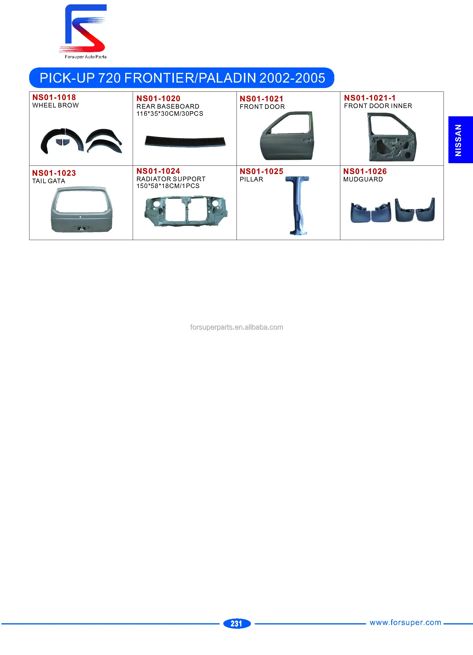 Front Bumper For Nissan Pick-up 720 Frontier/paladin 2002-2005 Auto ...