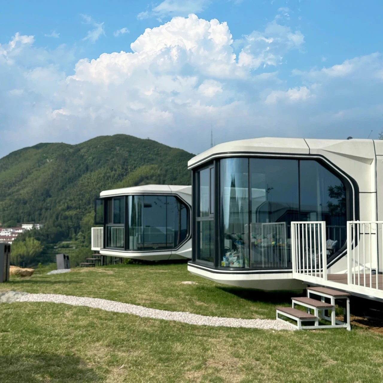 Small Kit Homes Australian Standard Volferda Capsule House Glamping Pod ...