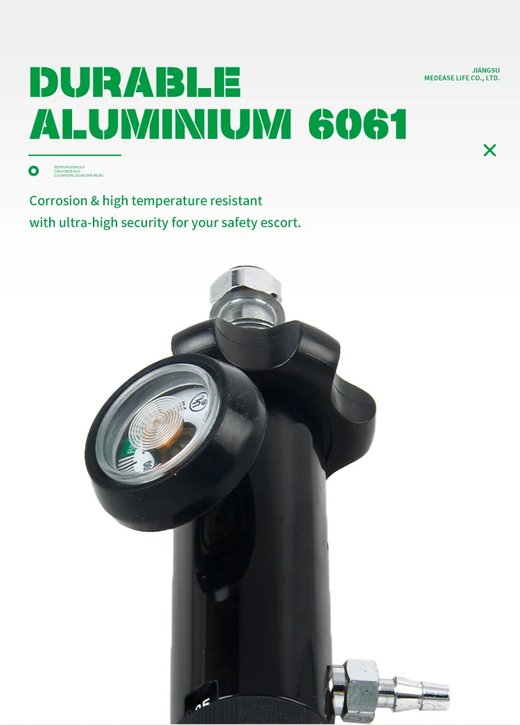 Medical Gas Bull Nose Schrader Valve Regulators Oxygen Tank Regulator ...