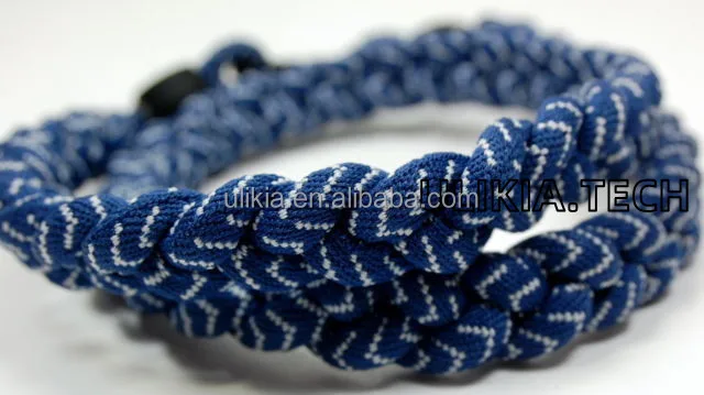 3 Rope Braided Tornado Titanium Sport Baseball Necklace