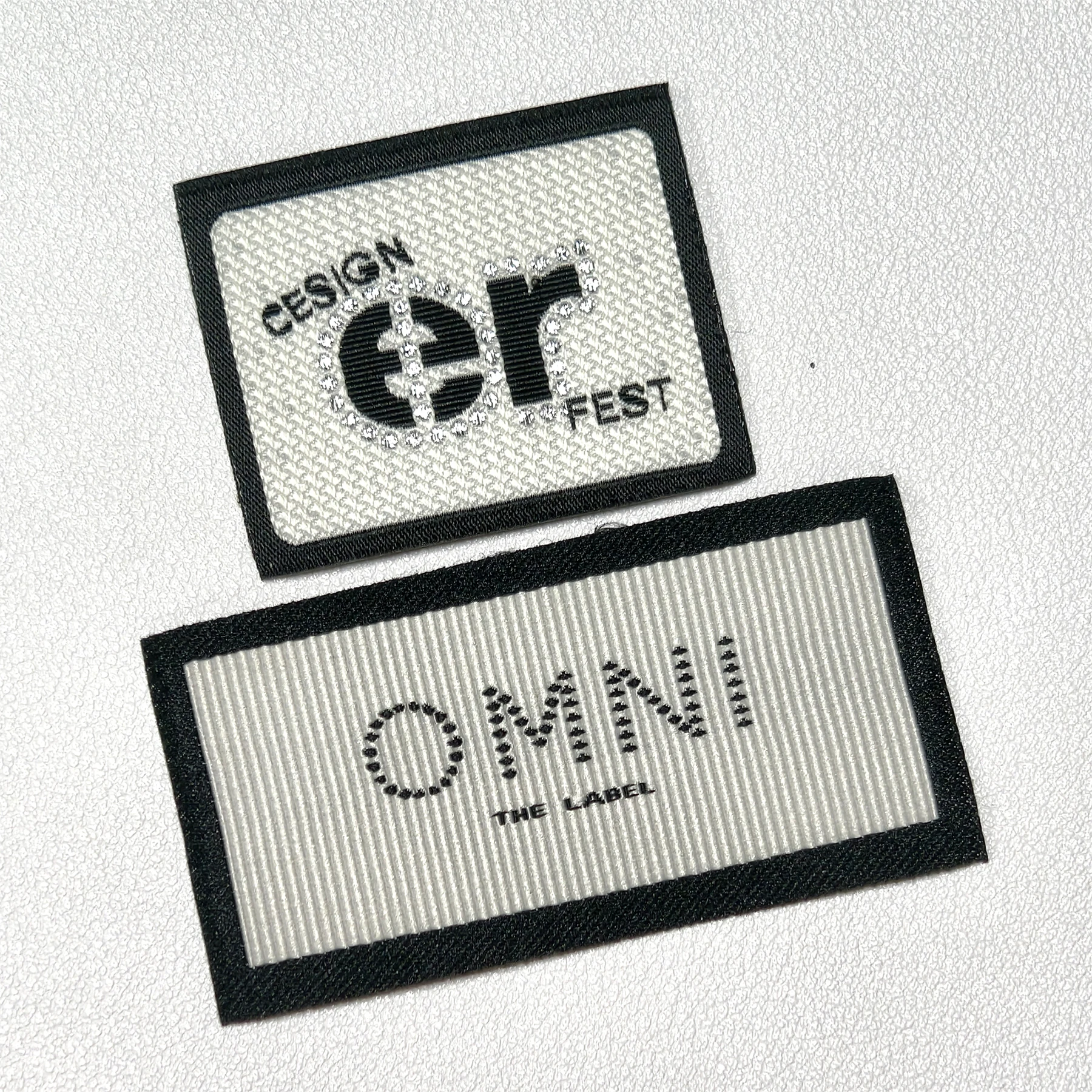 CF-W04-Custom Woven Garment Labels With logo Luxury Design High Quality ...