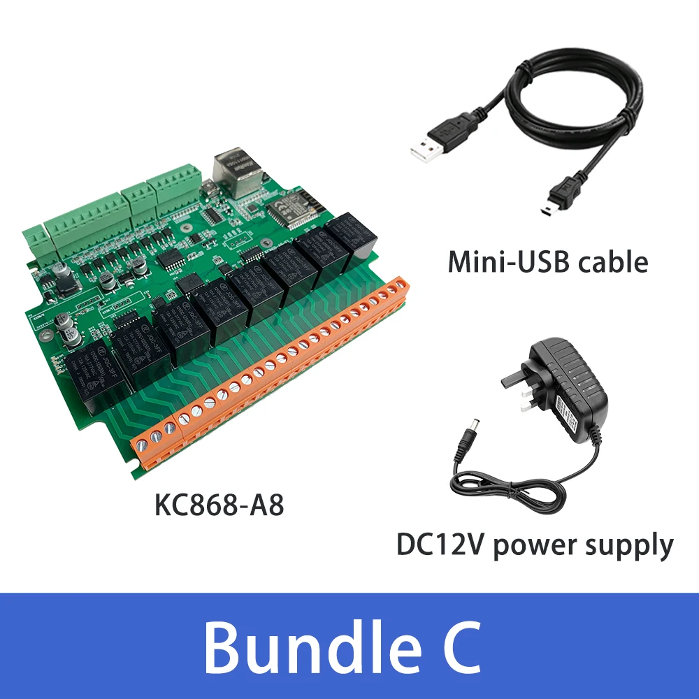 Kincony Kc868 A8 Esp32 Wifiethernet Rs232 Usb Relay Module Adc Dac Rf 433m Temperature Arduino