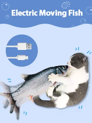 Interactive Pet Cat Toy - Flopping Fish Fun!