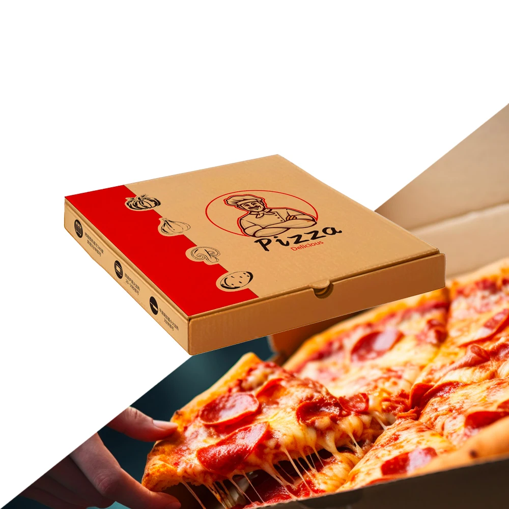 Custom Pizza Boxes Packaging Logo Baking Packaging Pizza Boxes With ...