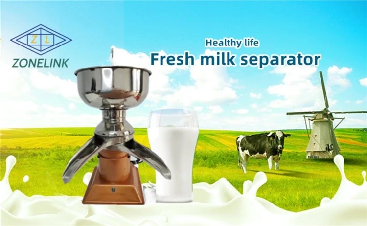 Mini Electric Centrifuge Milk Separator Degreasing Machine 50L/h Output ...