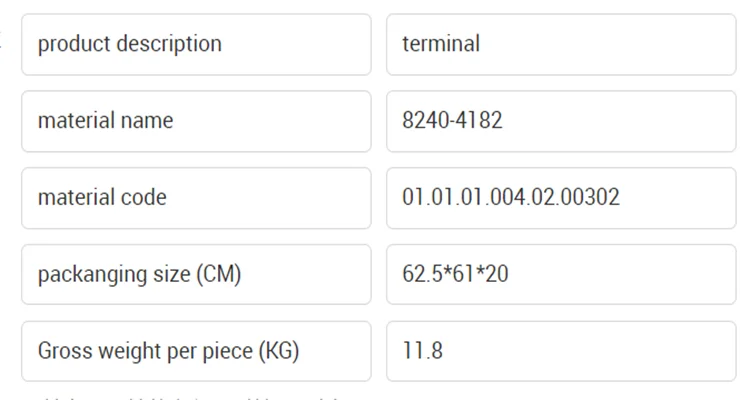 Terminal Connector 8240-4182 Connectors Terminals Conector Accessories ...