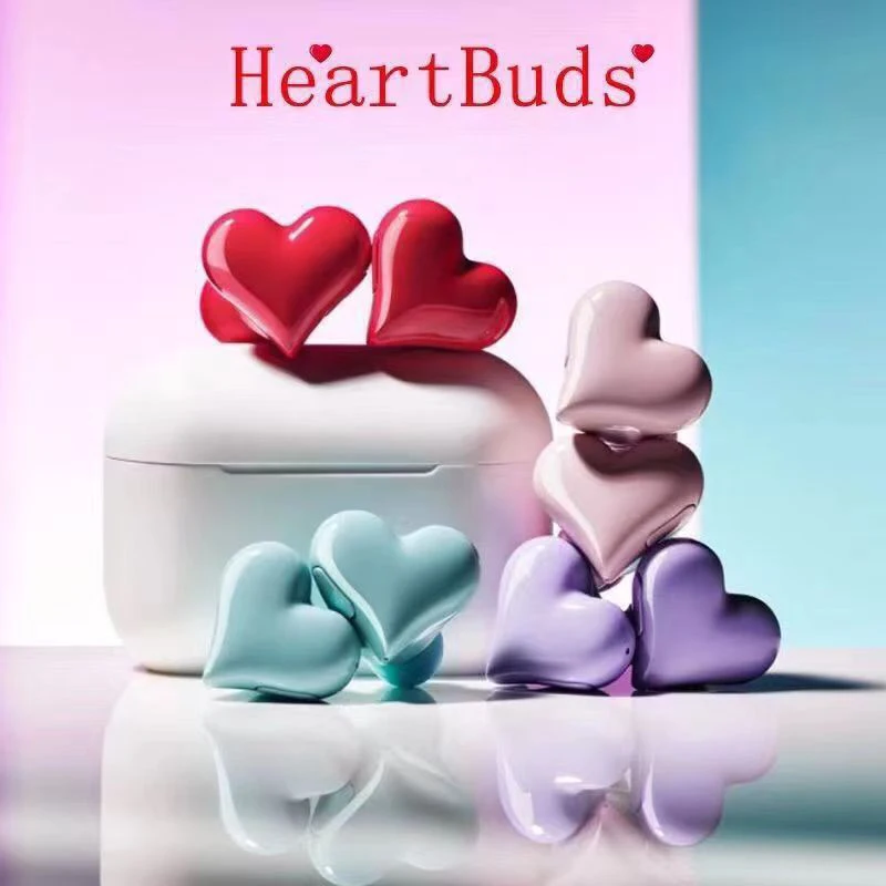 Japan Heartbuds Heart Earphones Wireless Bt Heart Shaped Earphones ...