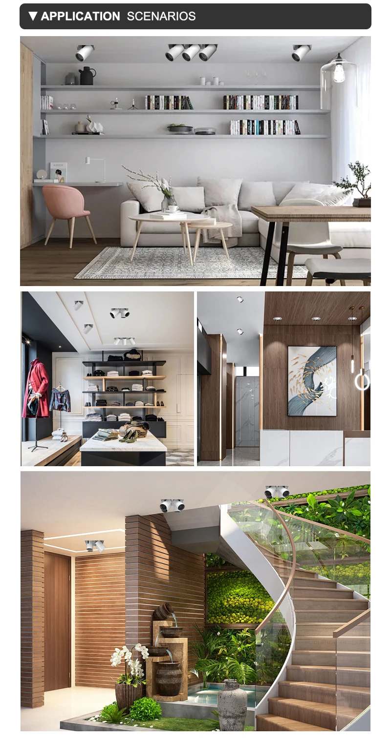 7W 12W 20W Ceiling Frameless Commercial Decorative Embedded Housing ...