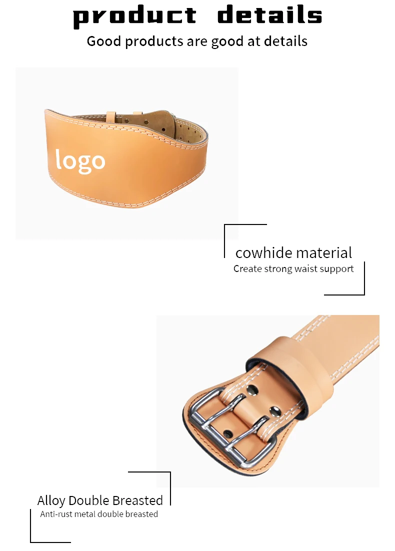 Custom Logo Gym Belt - High Quality Weight Lifting Support
