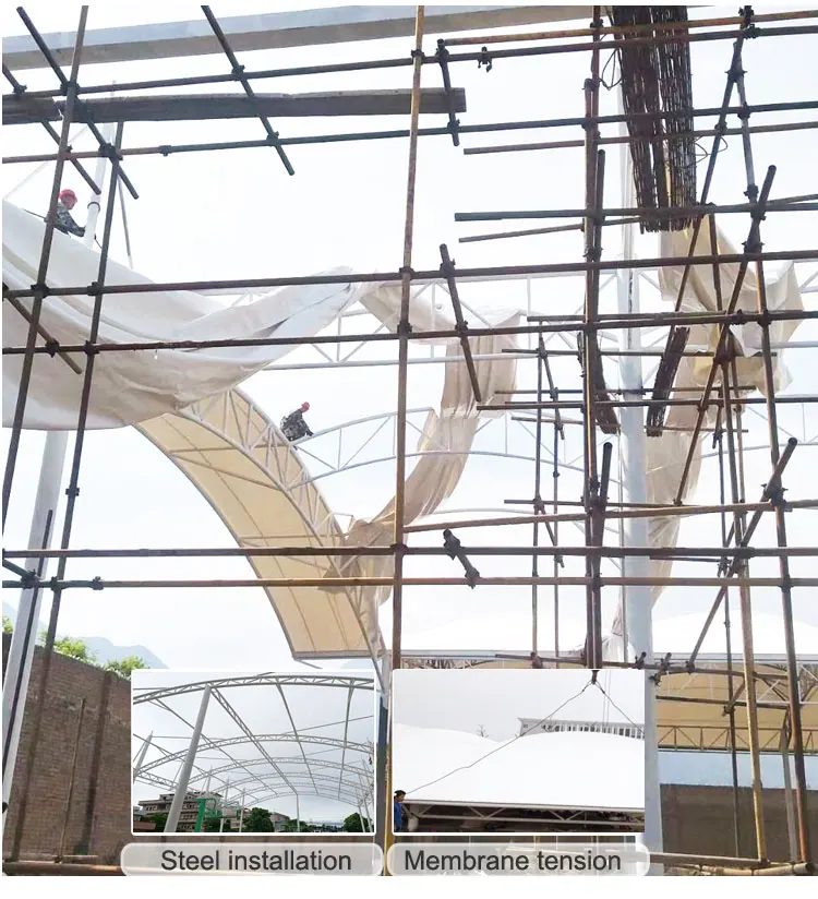 PVDF/PTFE Canopy Tent - Durable Membrane for Stadium Roofs