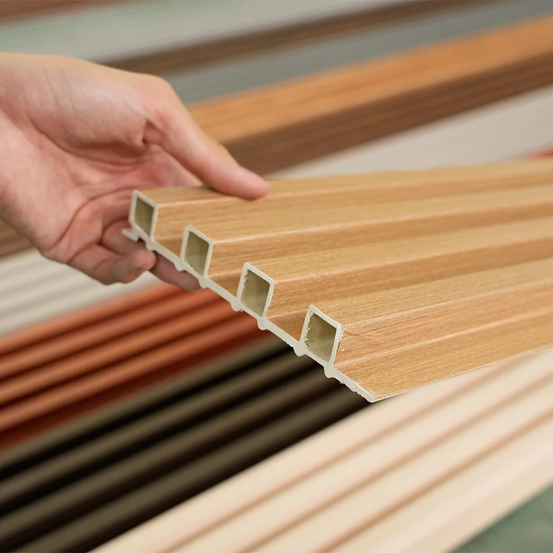 Natural Wooden Plastic Resin Material DECOR WPC Wall Cladding Panel ...