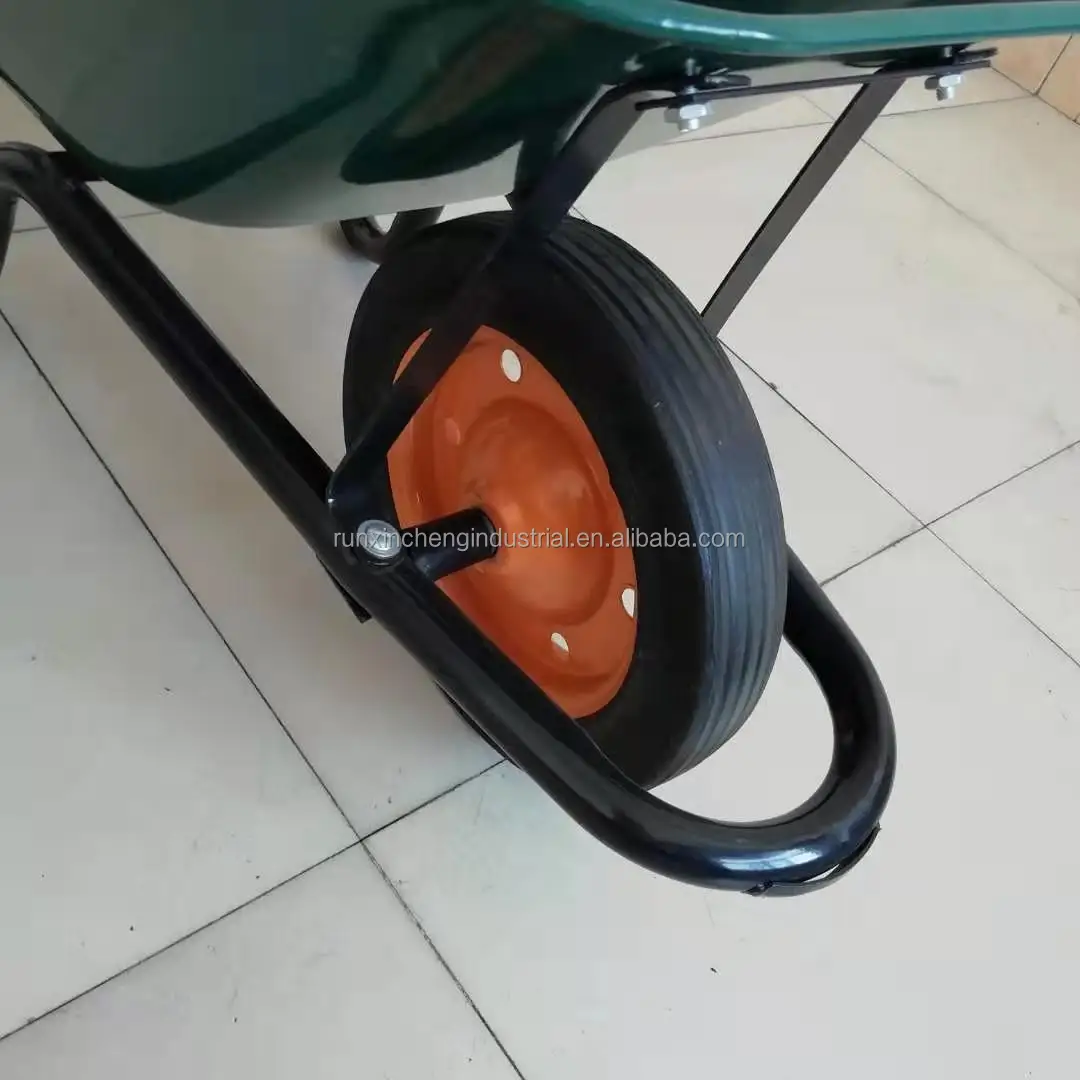 WB3800 Plastic Tray Wheel Barrow Wheelbarrow with Solid Wheel 65L ...