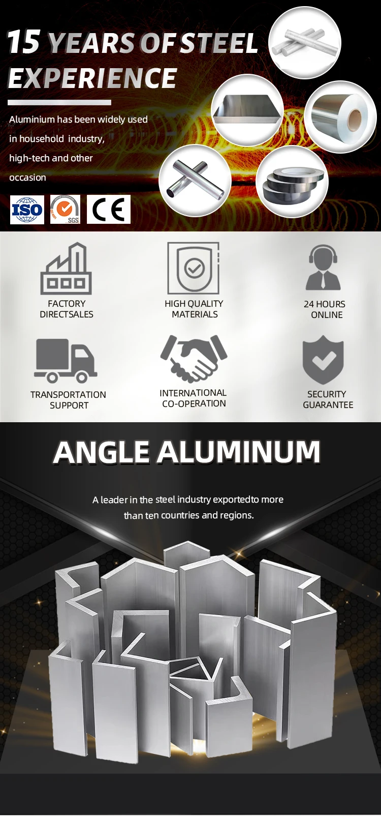 Extruded Aluminium L Shape Profile Aluminium Angle Bar Corner Profile ...