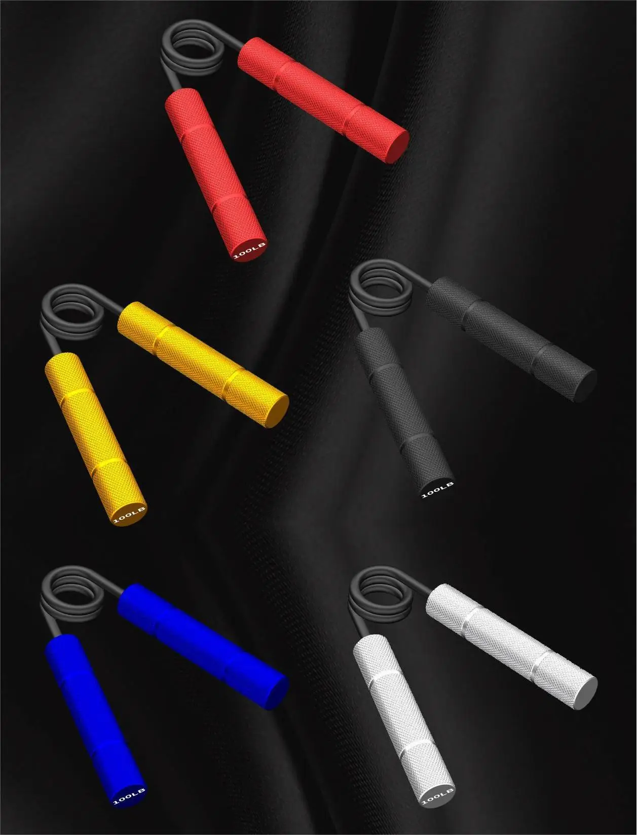 Home Fitness Hand Training Metal Grip Aluminum Alloy Handle Spring ...