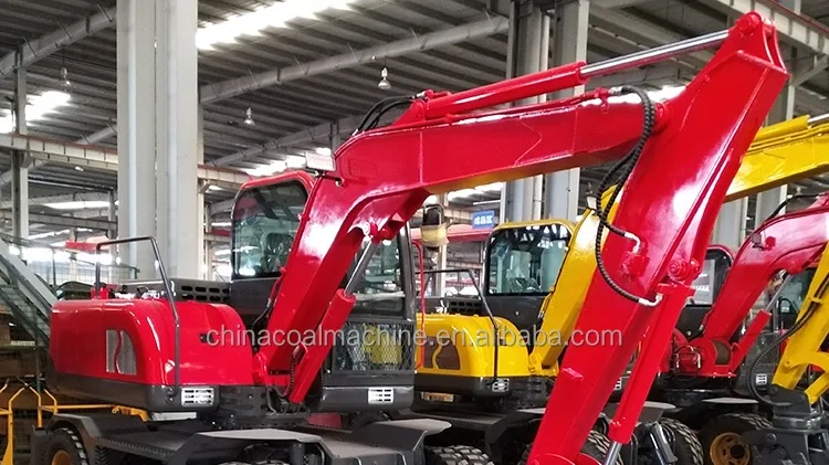 Household Wheel Excavator 3 Ton Excavator Earth Moving Machinery Track ...