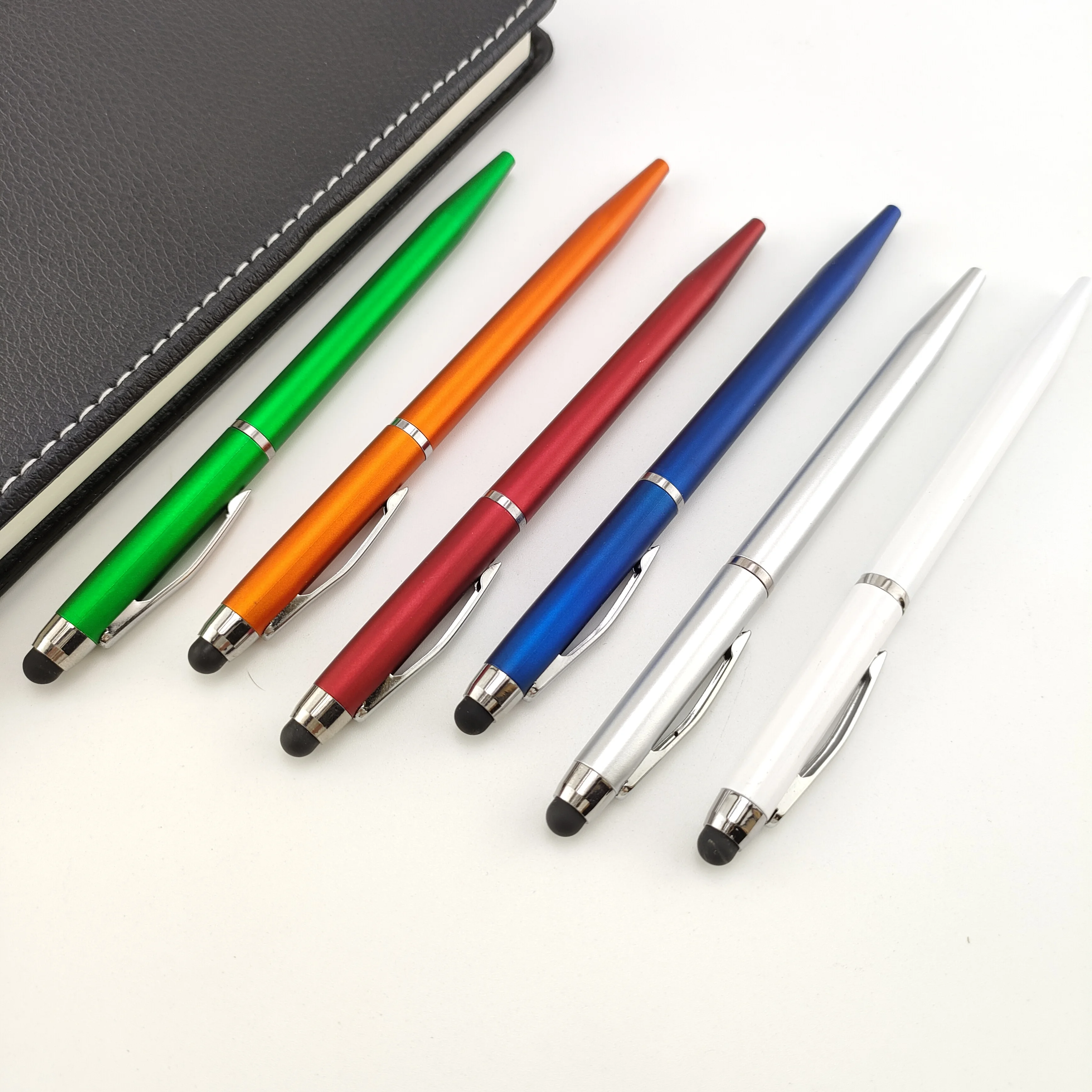 Custom Logo Metal Super Thin Ballpoint Touch Screen Stylus Pen ...