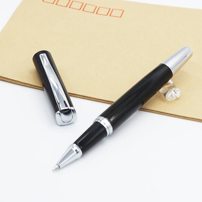Luxury Black Square Pen - Customized Logo & Twist Mechanism