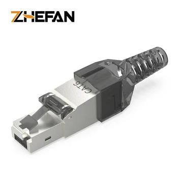 Cat6a Rj45 Modular Tooless Plug Rj45 Plug Connector Cat6a Shielded Rj45 Toolless Plug - Buy ...