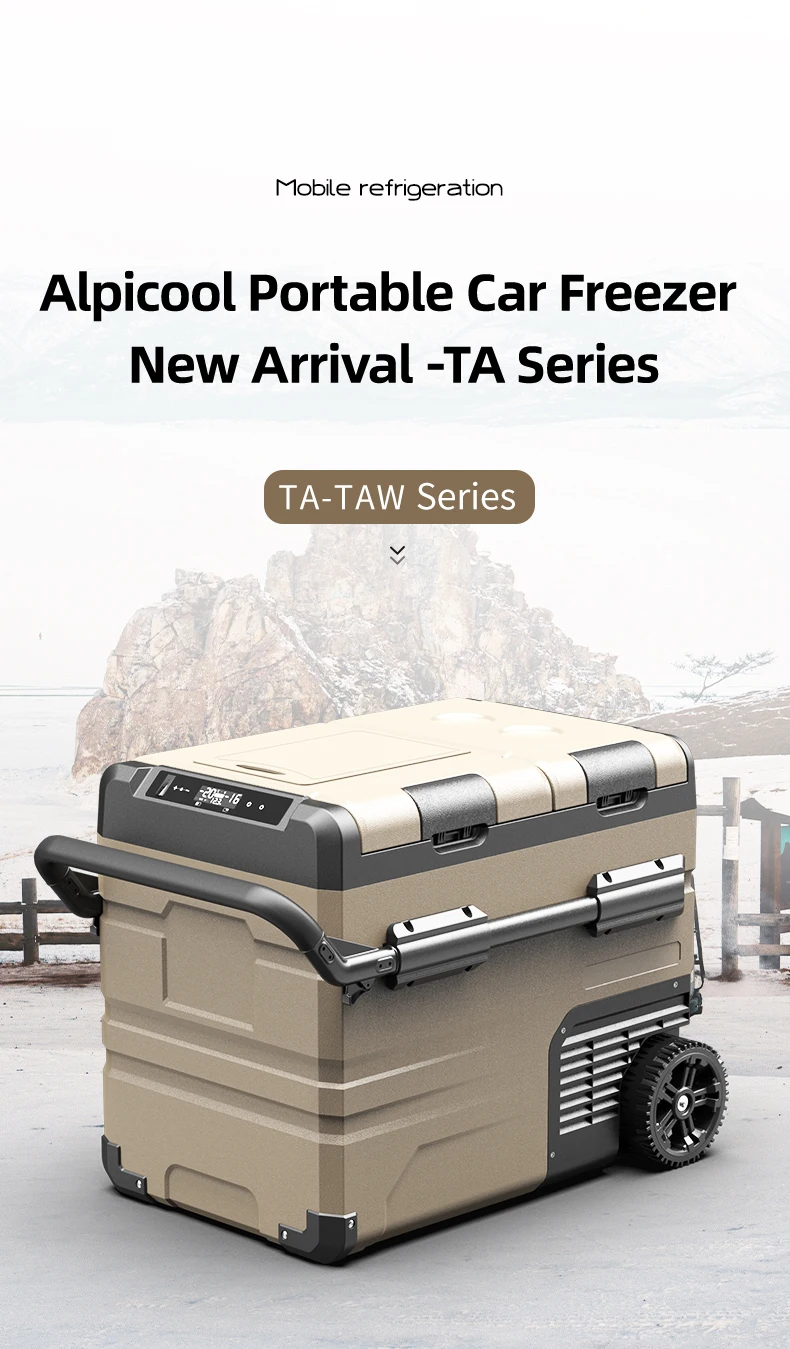 TA55 Alpicool 55L Portable Car Fridge - LED Control Built-in Light