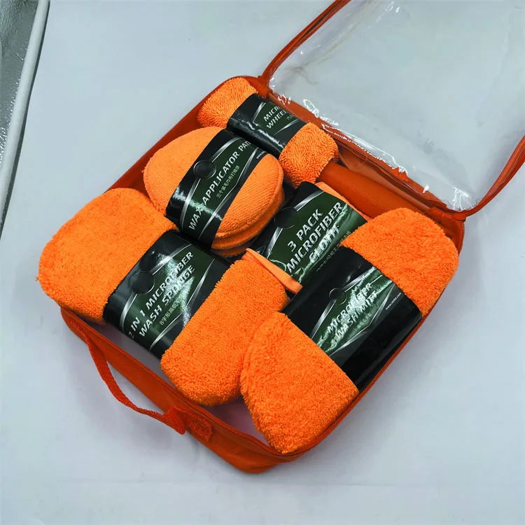 Alibaba.com: 9 Pcs Custom Logo Microfiber Car Wash Cleaning Kit, Auto ...